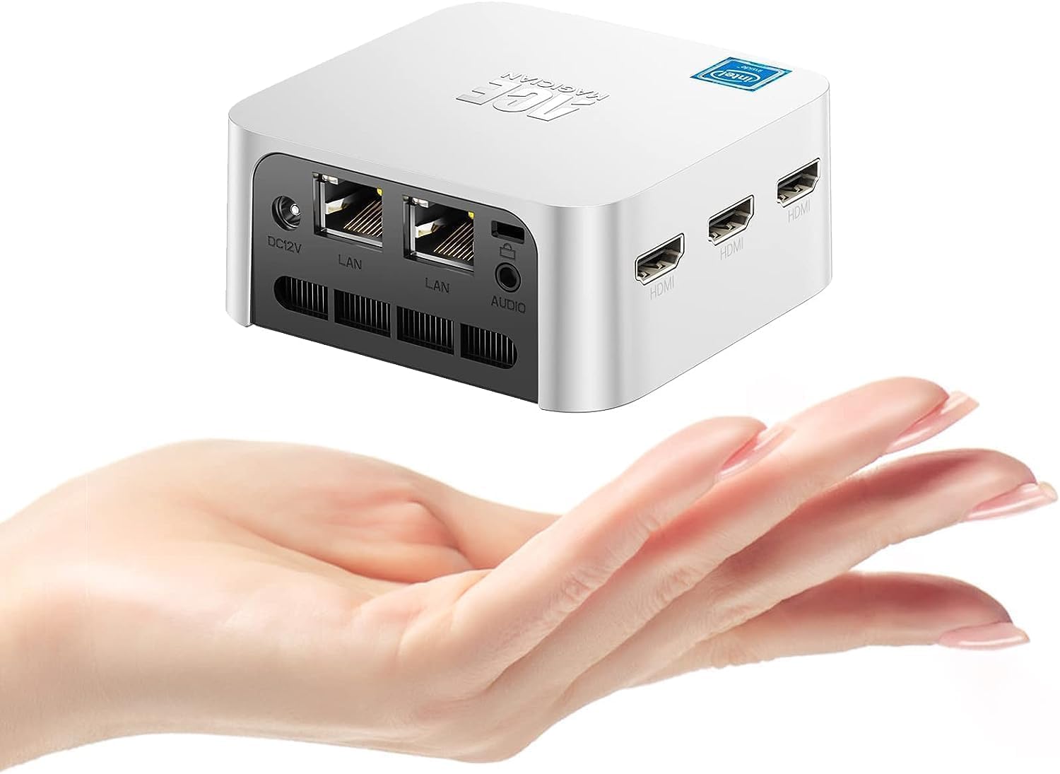 [2 Ethernet & 3 HDMI Ports] ACEMAGICIAN Mini PC T8 Plus 12th Gen N95(up ...