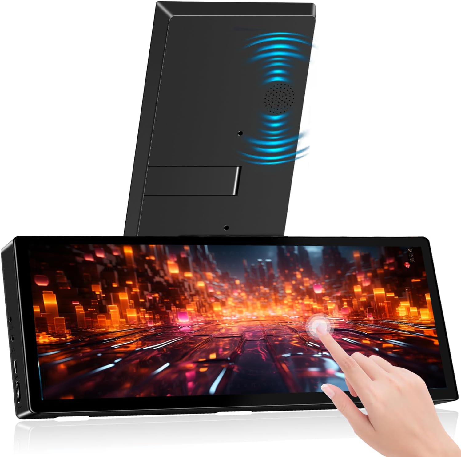 10.3 Inch Portable Touch Screen Monitor 1920x720 10-Point Touch ...