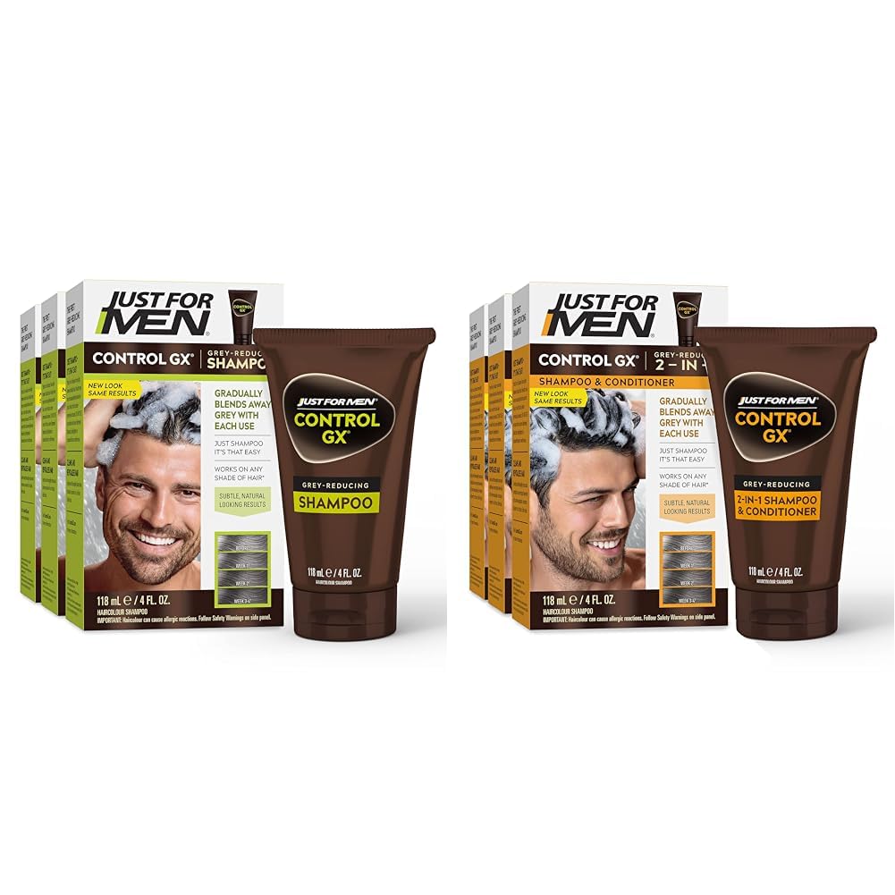 Amazon.com : Just for Men Control GX Grey Reducing Shampoo, Gradual ...