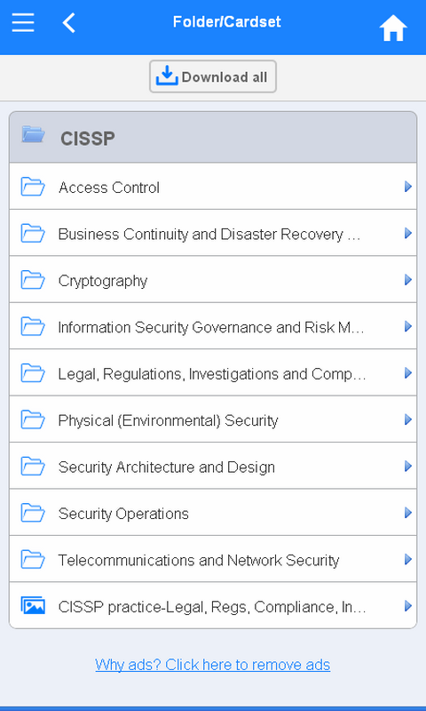 CISSP Flashcards - App on Amazon Appstore