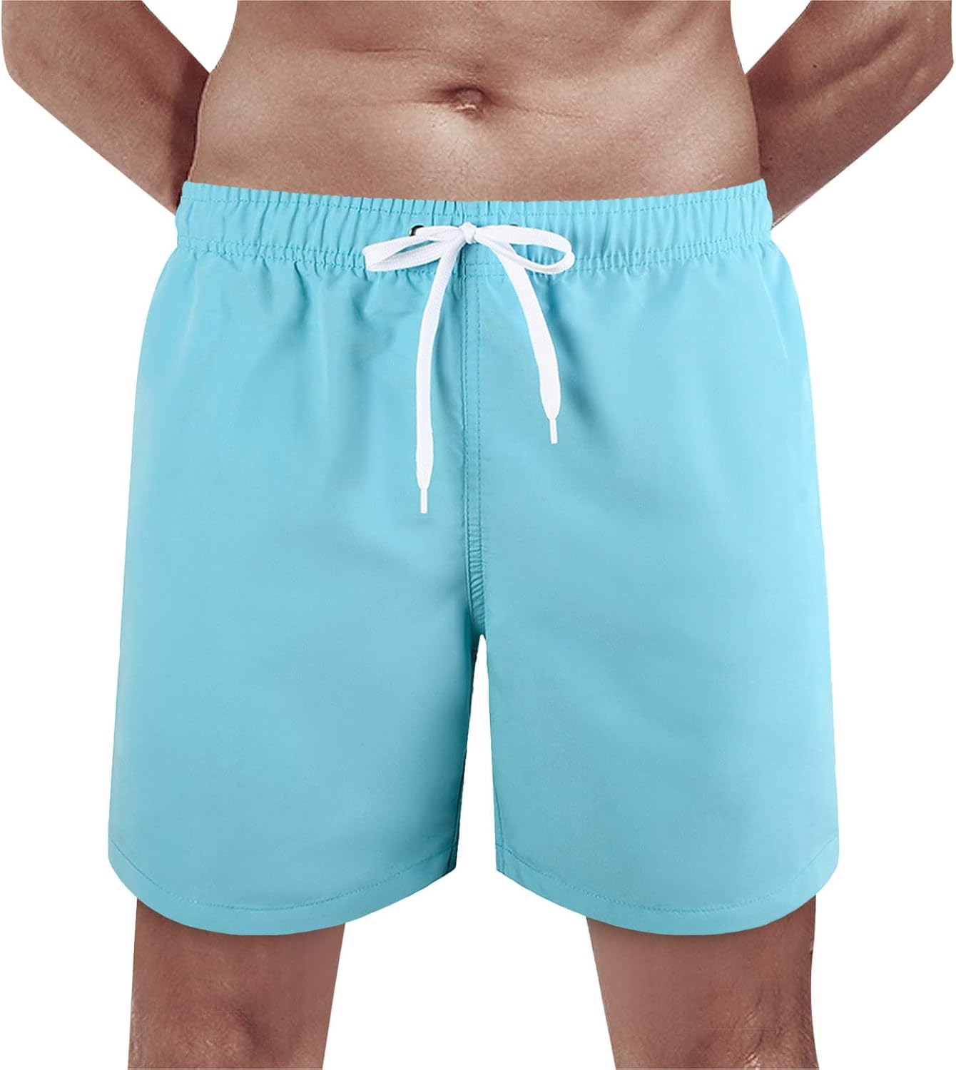 Mens Swim Trunks No Mesh Liner Summer Beach Shorts Swimsuit Swimming ...
