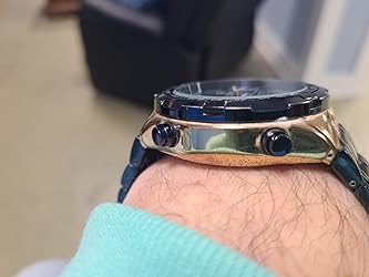 Amazon.com: GOLDEN HOUR Luxury Stainless Steel Analog Digital Watches ...