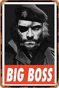 Amazon.com : -METAL GEAR SOLID- Big Boss Art Print Vintage Retro Metal ...