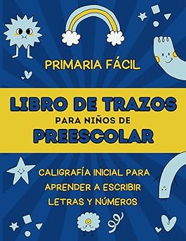 Libro de Trazos para Niños de Preescolar: Caligrafía Inicial para ...