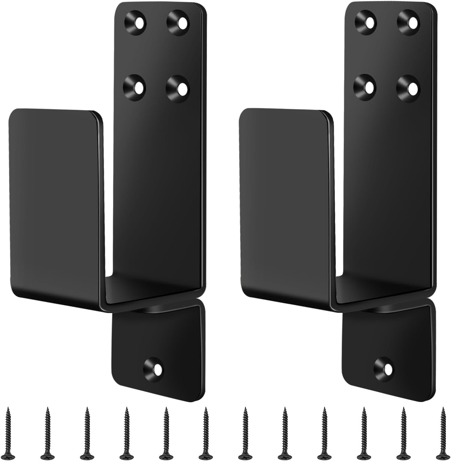 Amazon.com: MUXHEL 2X4 Door Barricade Brackets with 12 Screws, 2 Pcs ...