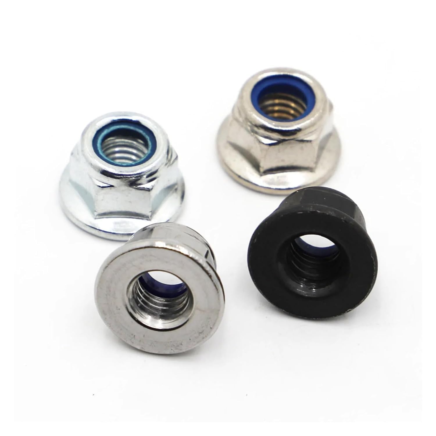 DIN 982 DIN 6926 Hardware M3 To M10 Flange Nyloc Lock Nuts - Hex Head, Self-Locking (Stainless ...
