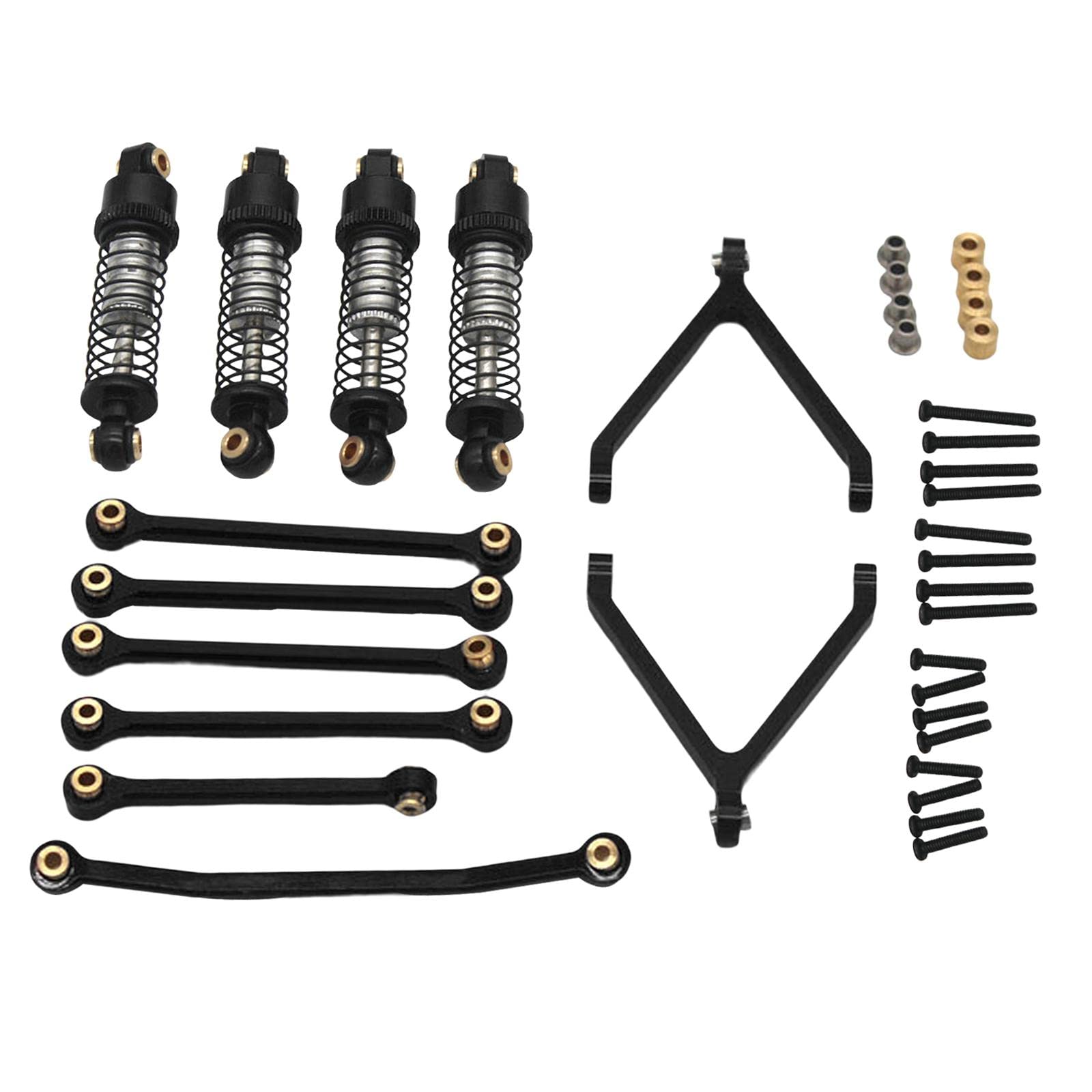 Amazon | STARTIST 合金 RC カー アップグレード パーツ ステアリング リンケージ ロッド RC ショックアブソーバー Fcx24 1:24 モデル カー クローラー ...