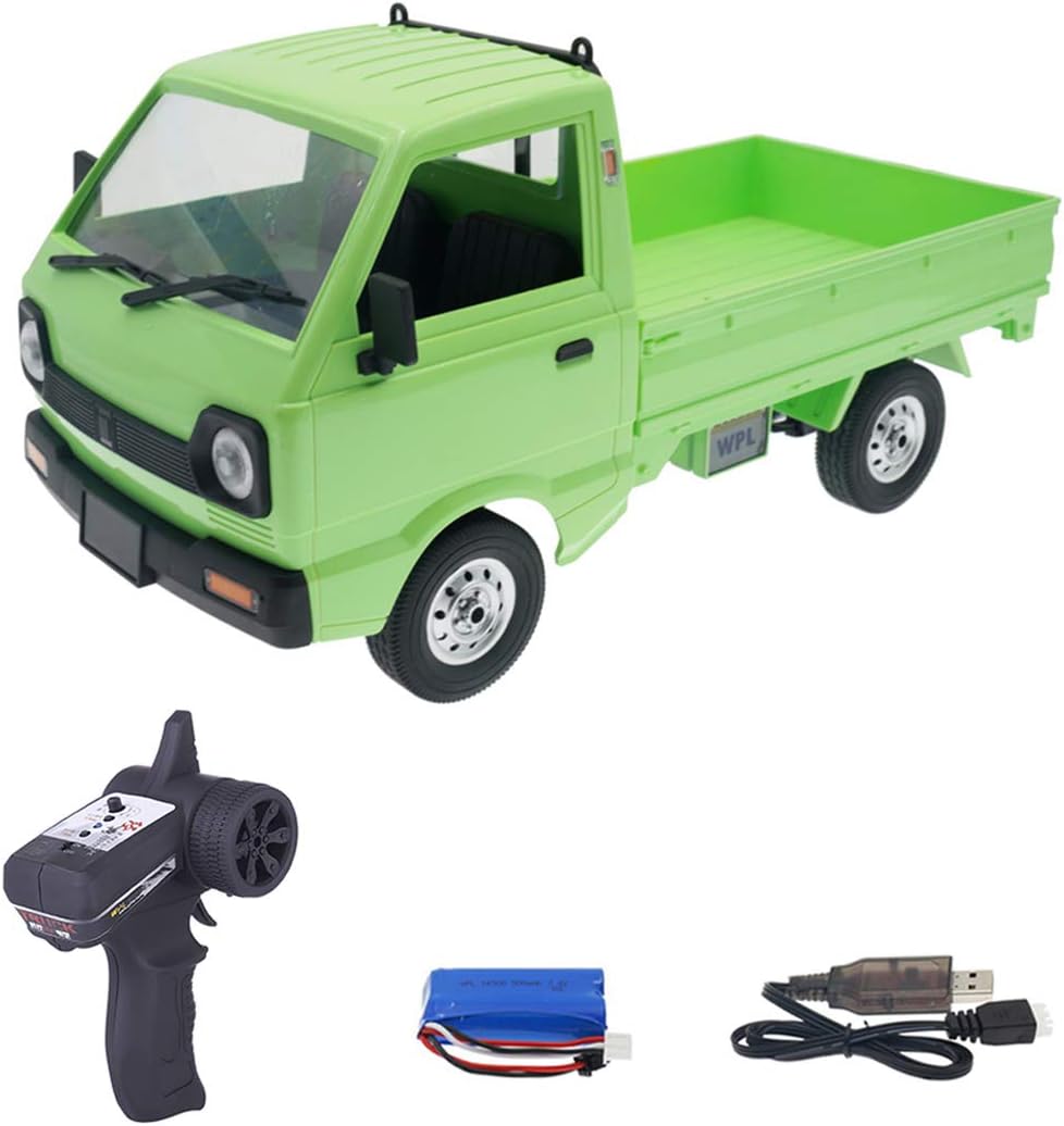 Amazon.com: MOCI WPL D12 Mini 1/10 2.4Ghz RC Mini-Truck, 2WD DIY Mini ...