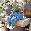 Amazon.com: druland Creative Denim Pants Resin Flower Pot, Flower ...