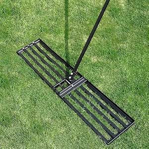 Byhagern Professional Lawn Levelling Rake, 114x25cm Heavy Duty Lawn ...