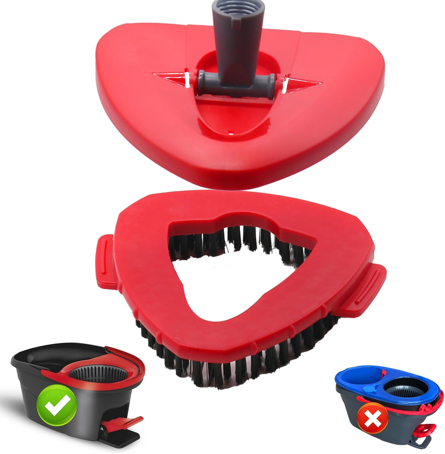 Amazon.com: LANMU Spin Mop Replacement Head Microfiber Refill and Base ...