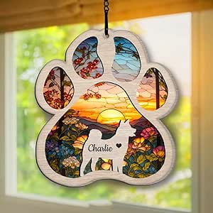 Amazon.com: IZI POD Personalized Shiba Inu Suncatcher Dog Memorial ...