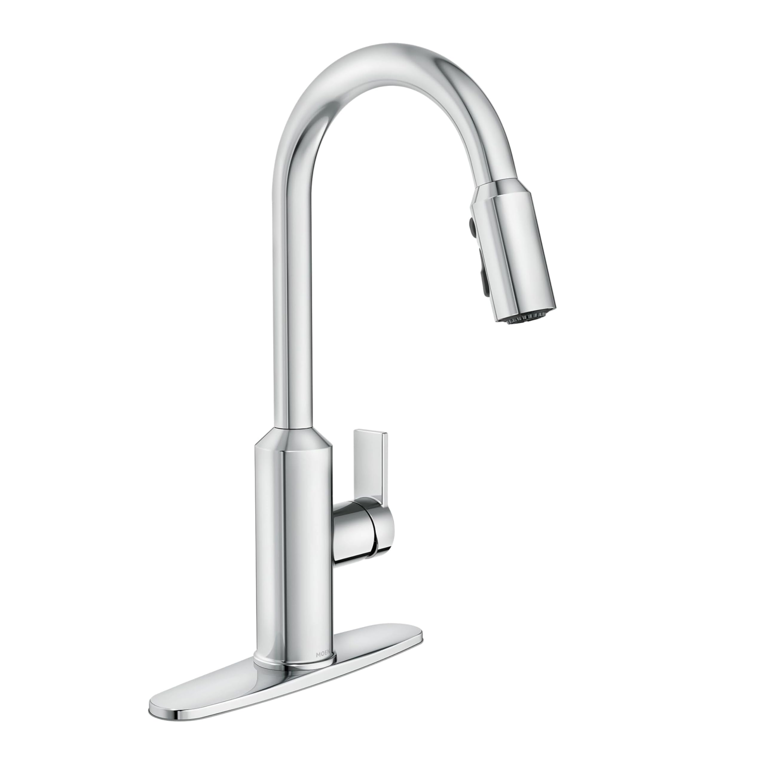 Moen Meena One Handle Kitchen Faucet with Pull Down Sprayer, High Arc ...