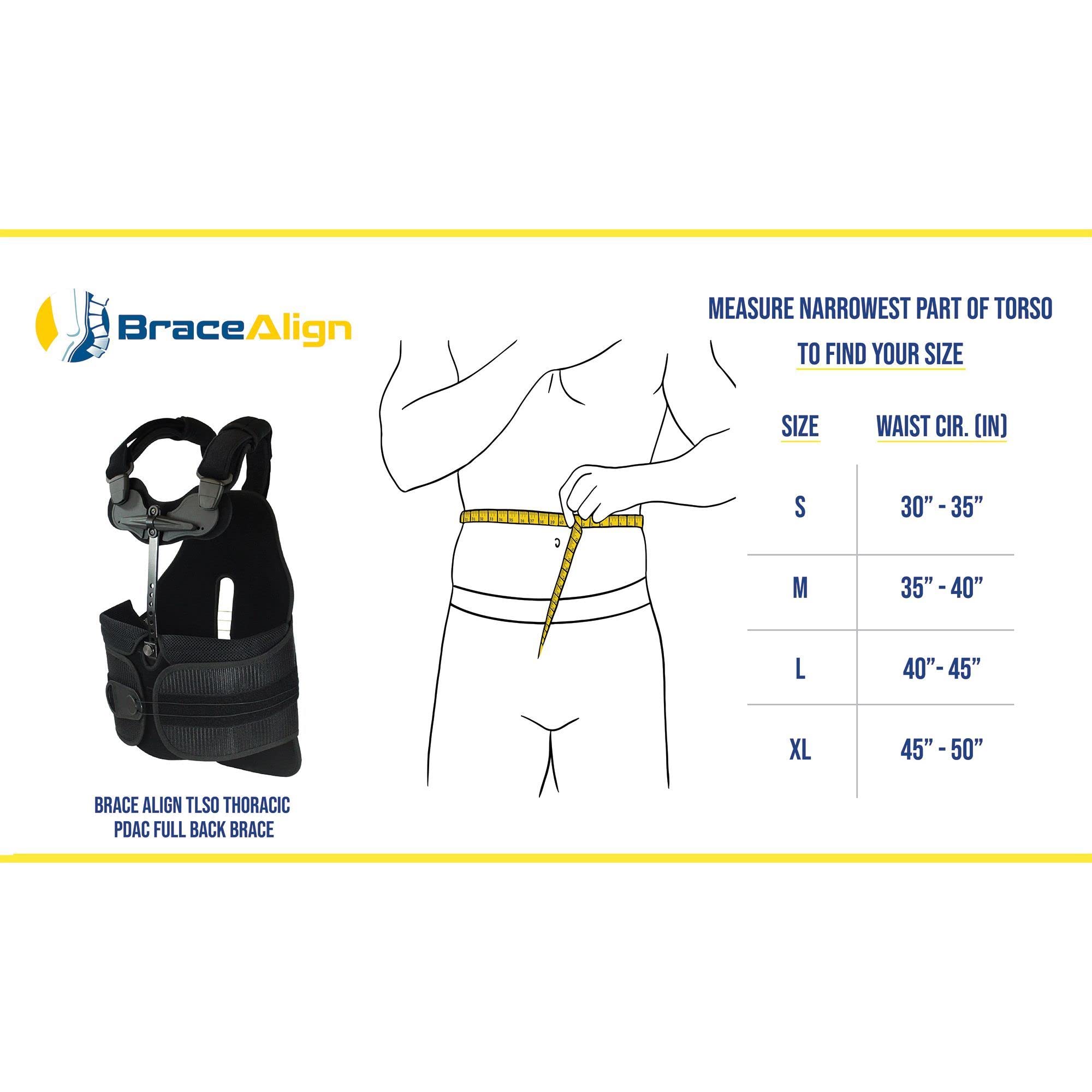 Buy TLSO Thoracic Full Back Brace - PDAC L0464 Pain Relief and ...