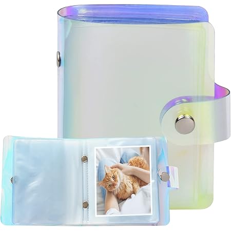 Mini Photo Album with 36 Pockets, Photo Album, Small, Compatible with 3 ...