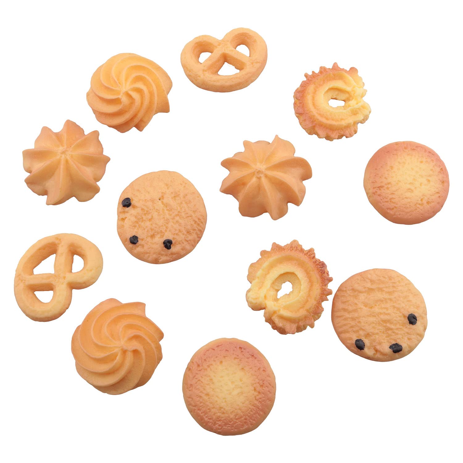 Amazon.com: TAODAN 12pcs Fake Cookies Artificial Biscuits Simulation ...