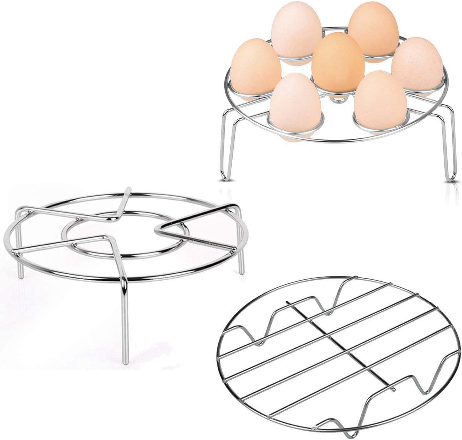 Amazon.com: Konrisa Stainless Steel Steam Rack for Instant Pot Cooking ...