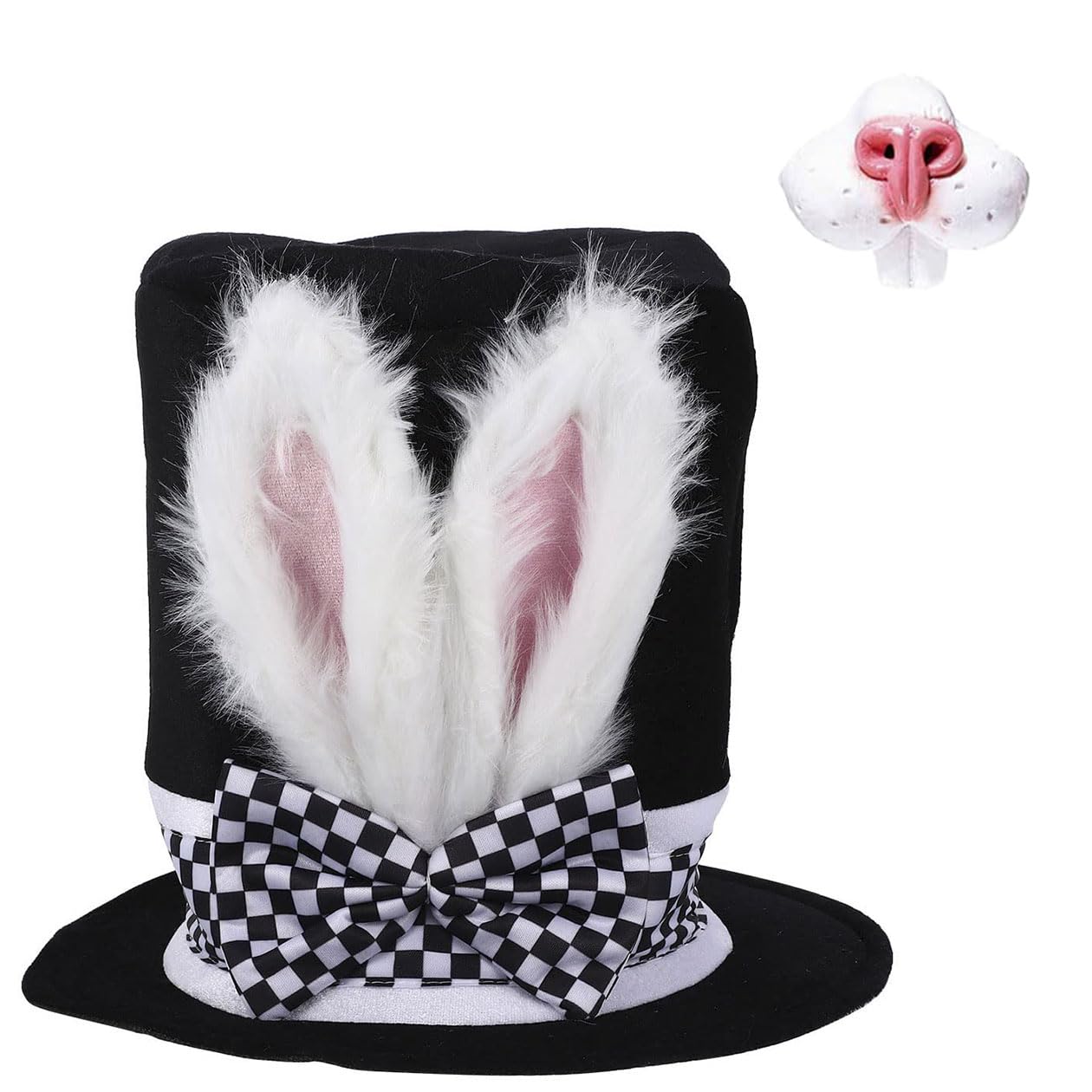Makenlug Easter Bonnet - Easter Day Bunny Ears Hat Nose, Adults ...