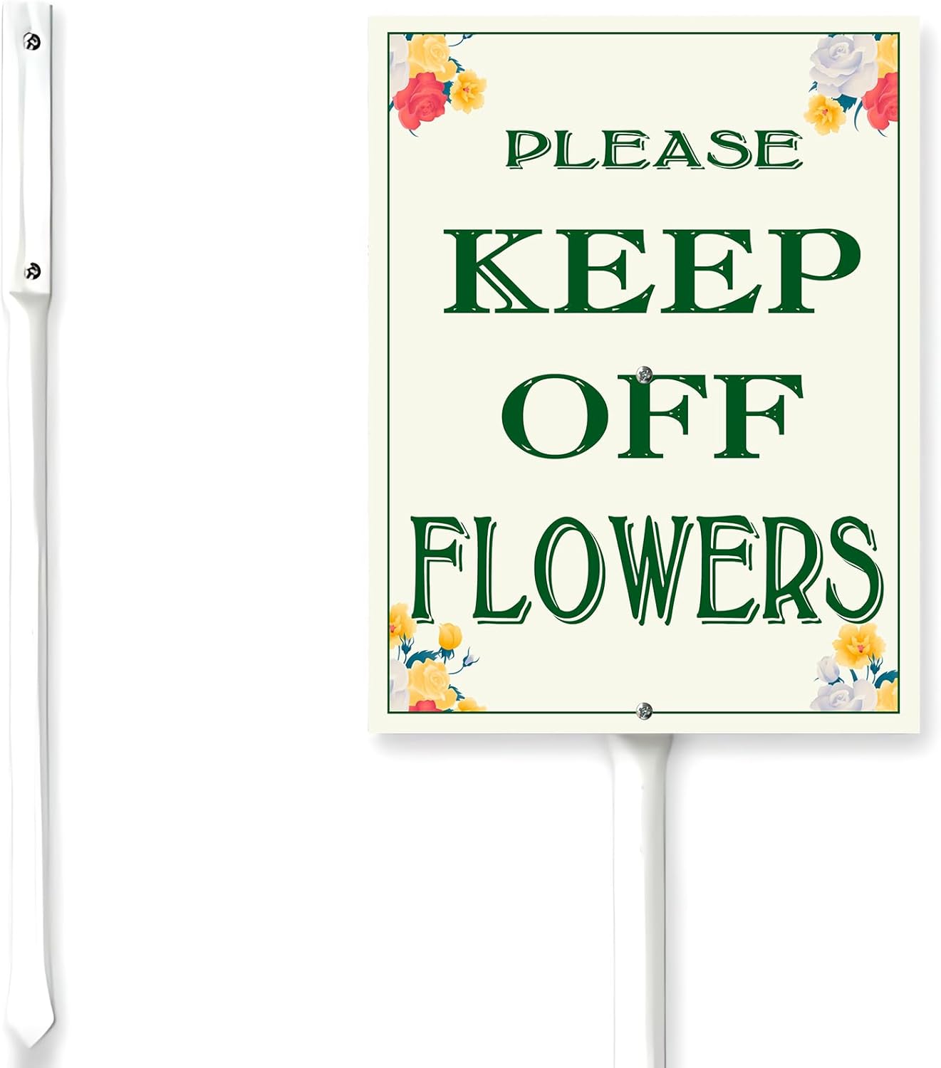 Amazon.com : Houseuse Garden Sign With Stake Please Keep Off Flowers ...
