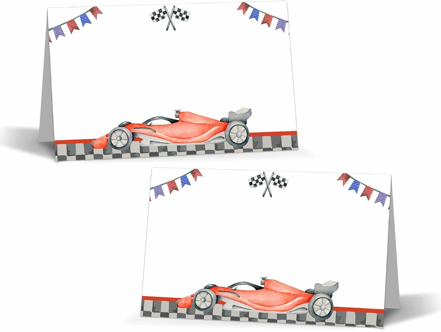 Amazon.com: Race Car Place Cards, Racing Car Table Place Card For ...