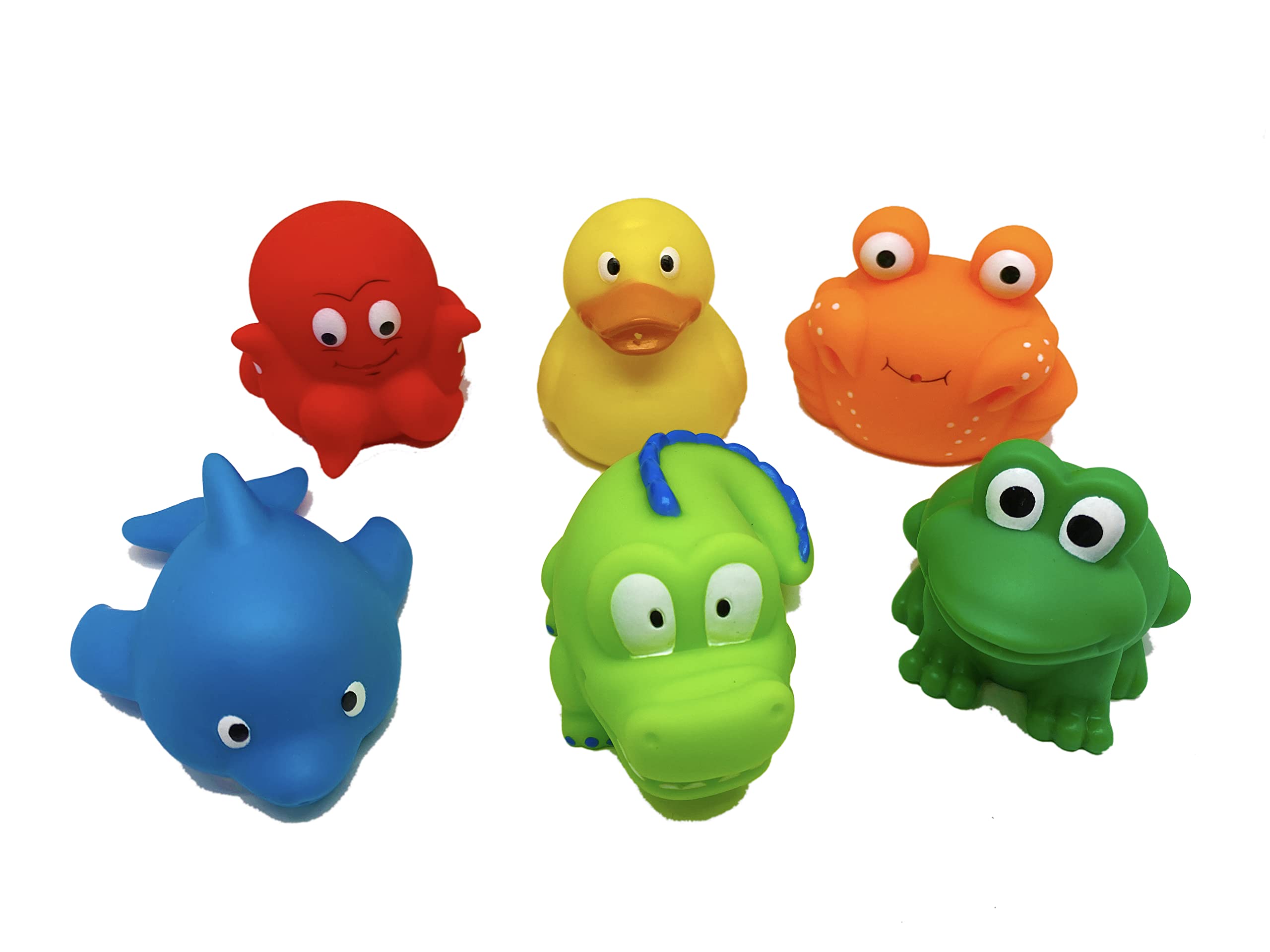 Snapklik.com : Baby Bath Toys, Marine Life Rubber Floating Bathtub Toys ...