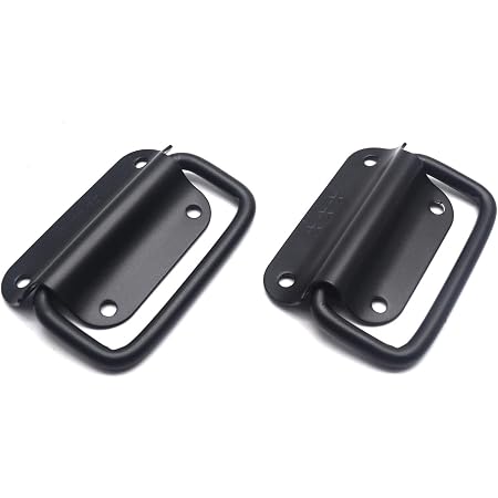 T Tulead 2PCS Small Chest Handles Black Stainless Steel Trunck Handle ...