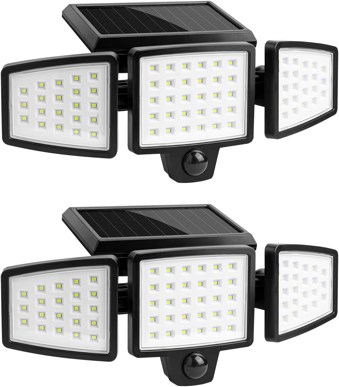 LE Solar Lights Outdoor 2-Pack, 1000LM LED Solar Motion Sensor Lights ...