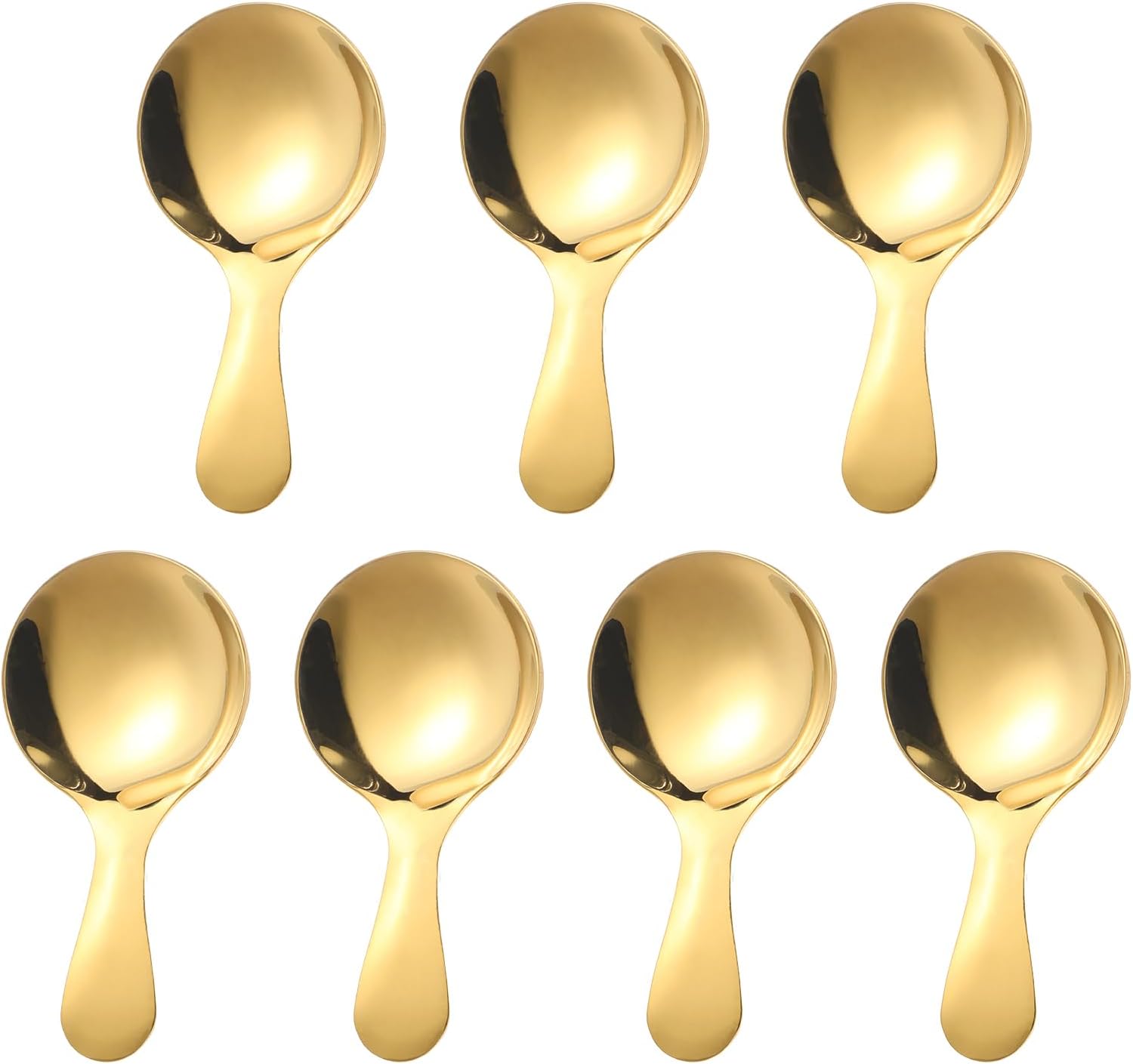 Amazon.com: 3pcs Stainless Steel Mini Scoop for Canisters with Short ...