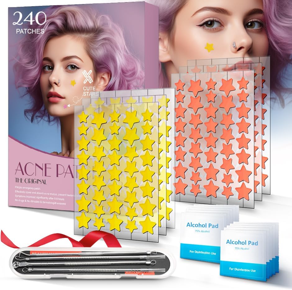 Amazon.com: AUSLKA Star Pimple Patches - 150 Count - Hydrocolloid ...