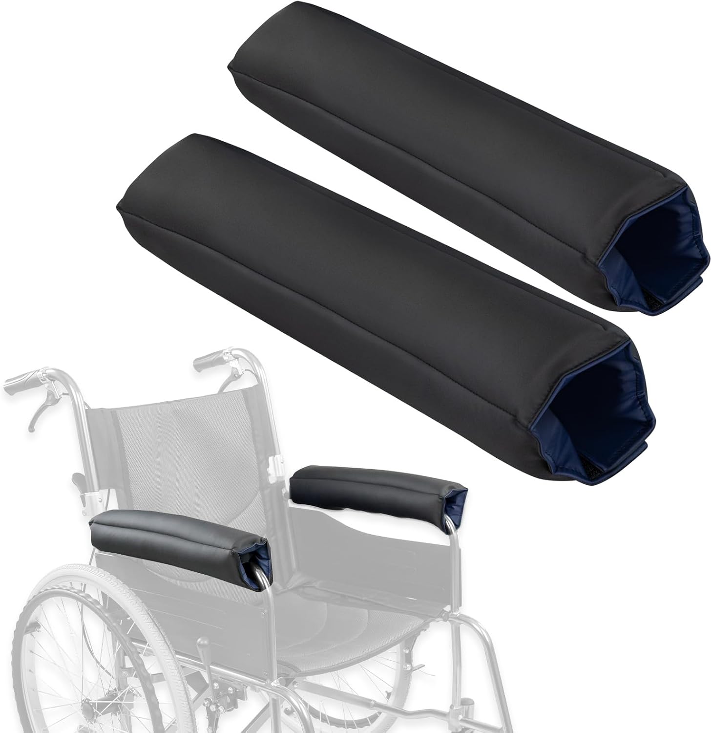 Amazon.com: Vive Wheelchair Armrest Pads (2 Pieces) - Easy Clean Arm ...