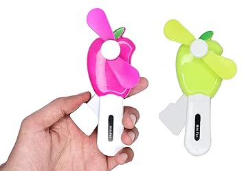 Buy Prime Set Of 2 Pcs Portable Kids Hand Pressure Mini Fan Toy Cute ...