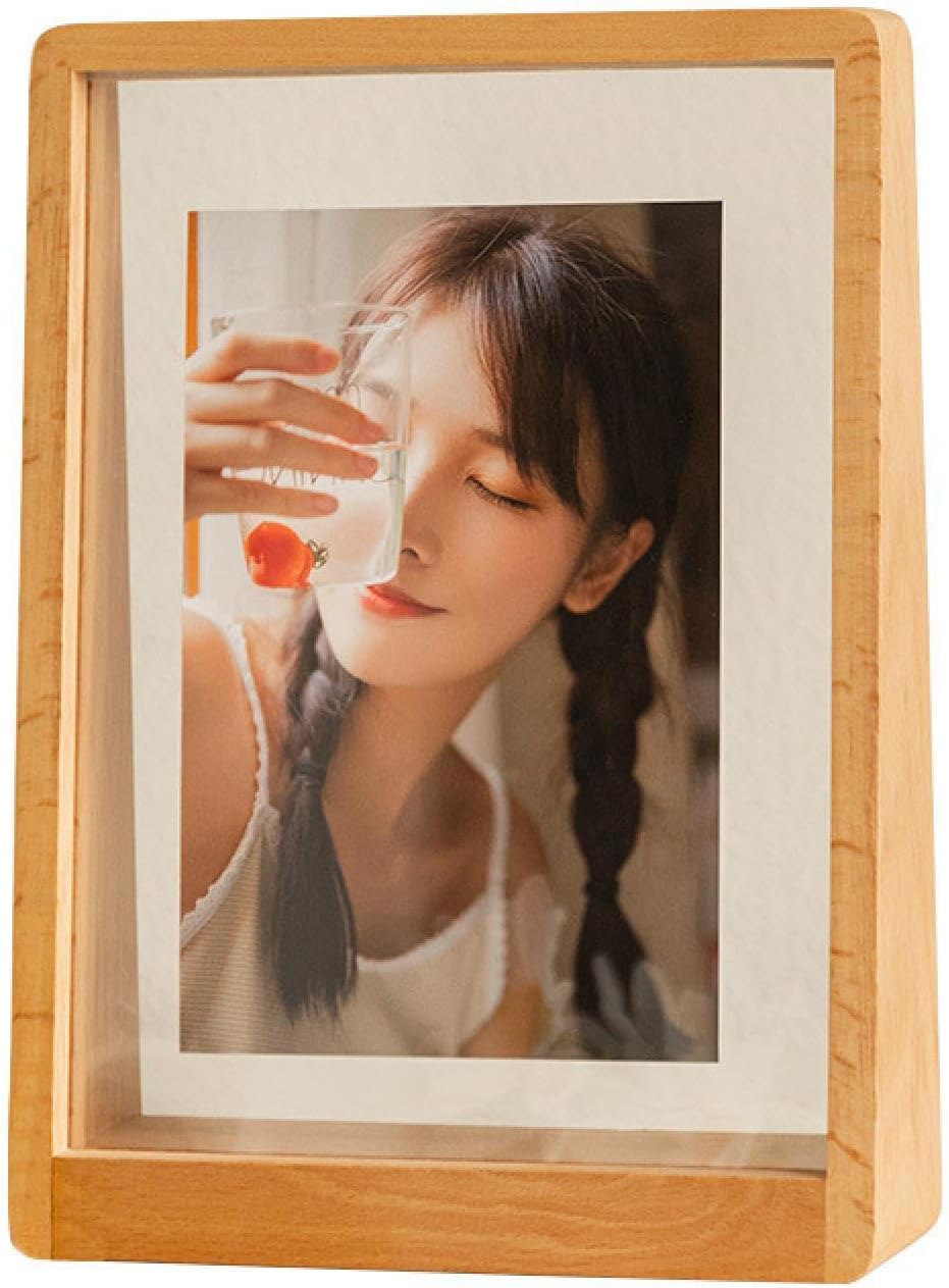 Amazon.com - MONBEQ Real wood photo frame, trapezoidal creative ...