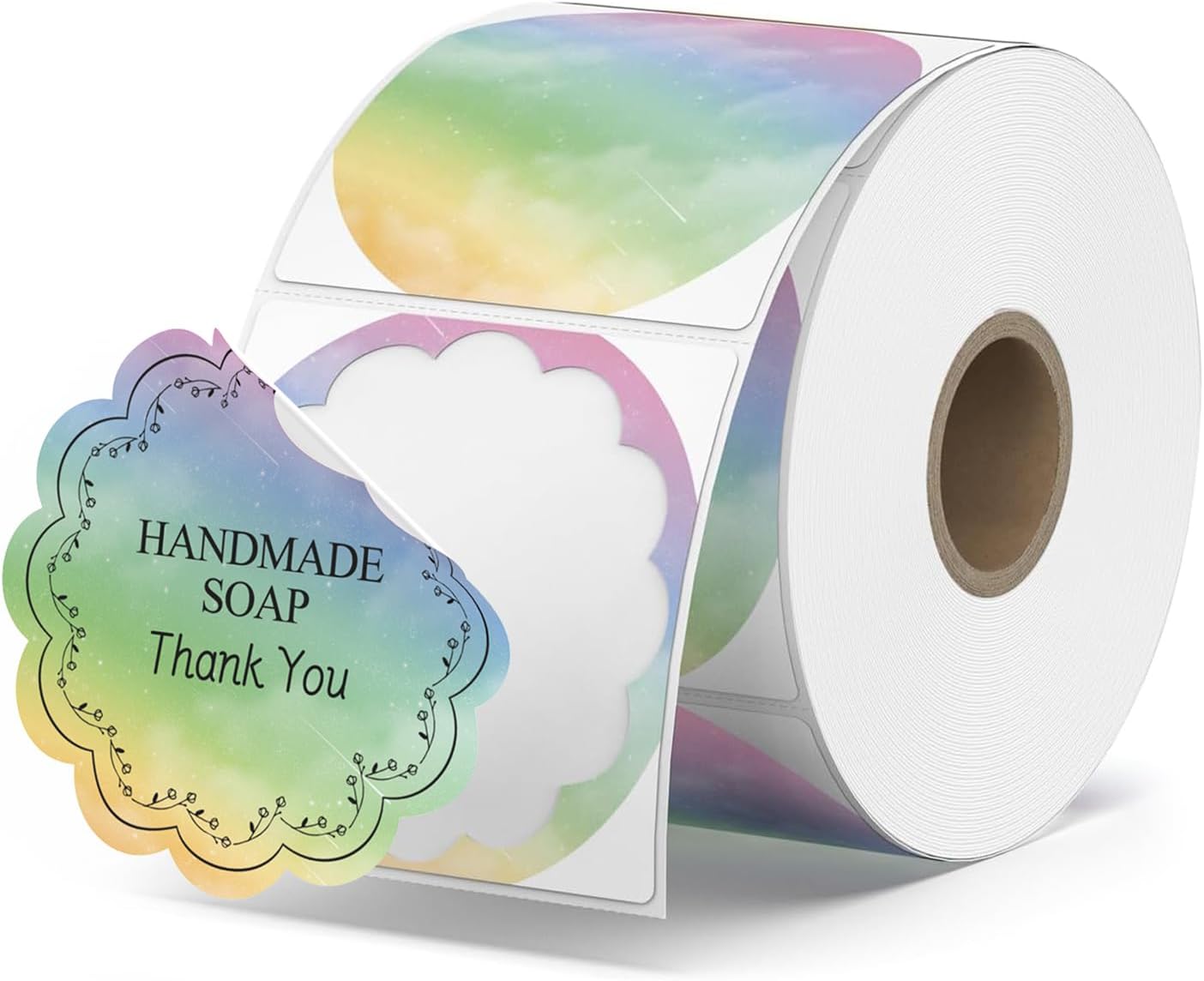 Amazon.com : MUNBYN Thermal Label Stickers, 2.25 Inch Round Thermal ...