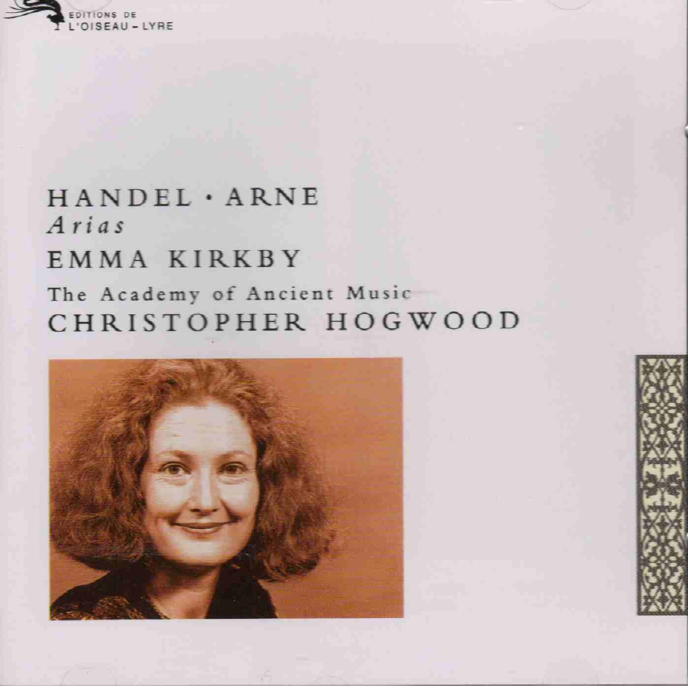 Handel, Emma Kirkby, Christopher Hogwood, Academy of Ancient Music ...