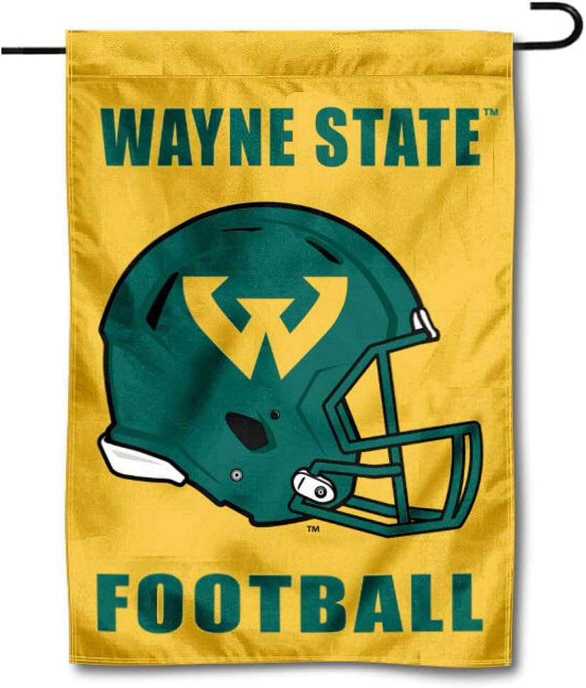 Amazon.com : College Flags & Banners Co. Wayne State Warriors Football ...