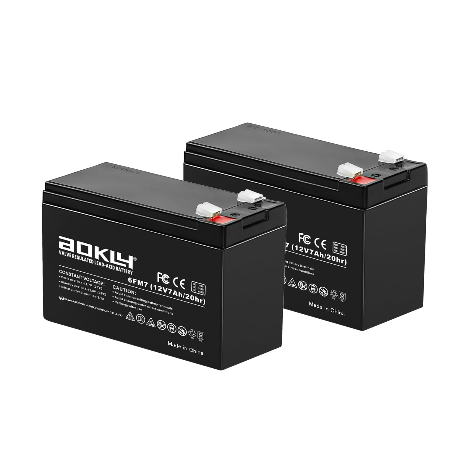 Amazon.com: A AOKLY 12V 7Ah Replacement Battery, 6fm7 Battery ...