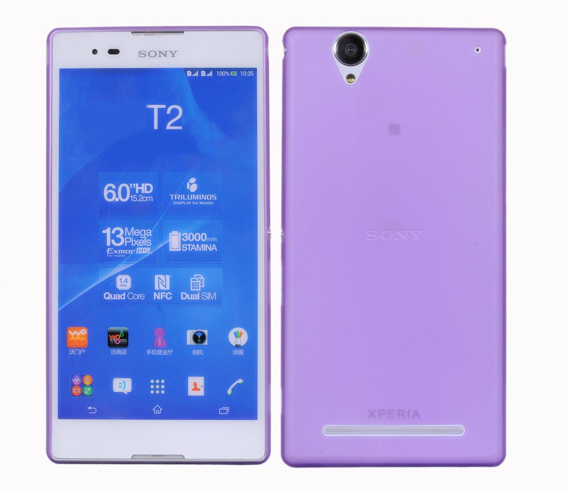 Xperia T2 Ultra Purple In Hand