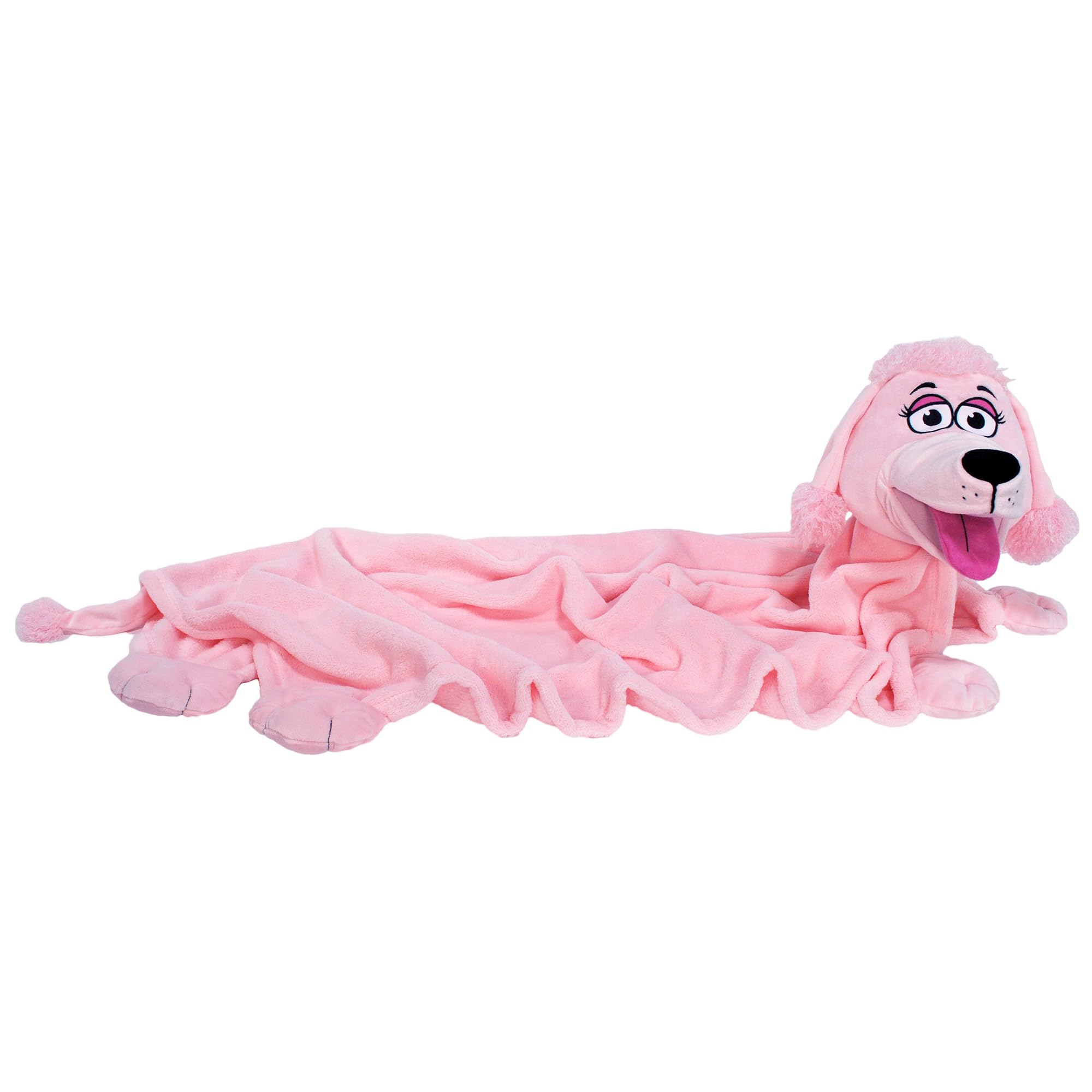 Amazon.com: Cuddleuppets: Poodle - Pink - 2-in-1: Plush Puppet ...