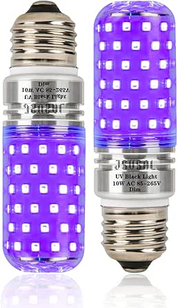 JSVSAL LED Black Lights Bulb Dimmable,10W Blacklight 100W Equivalent ...