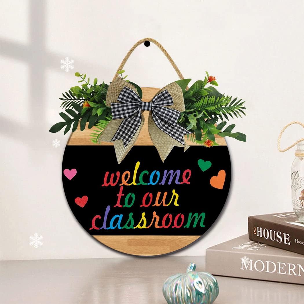 Buy Muroanmi Mall welcome to our classroom Door Sign,Teacher Door Sign ...