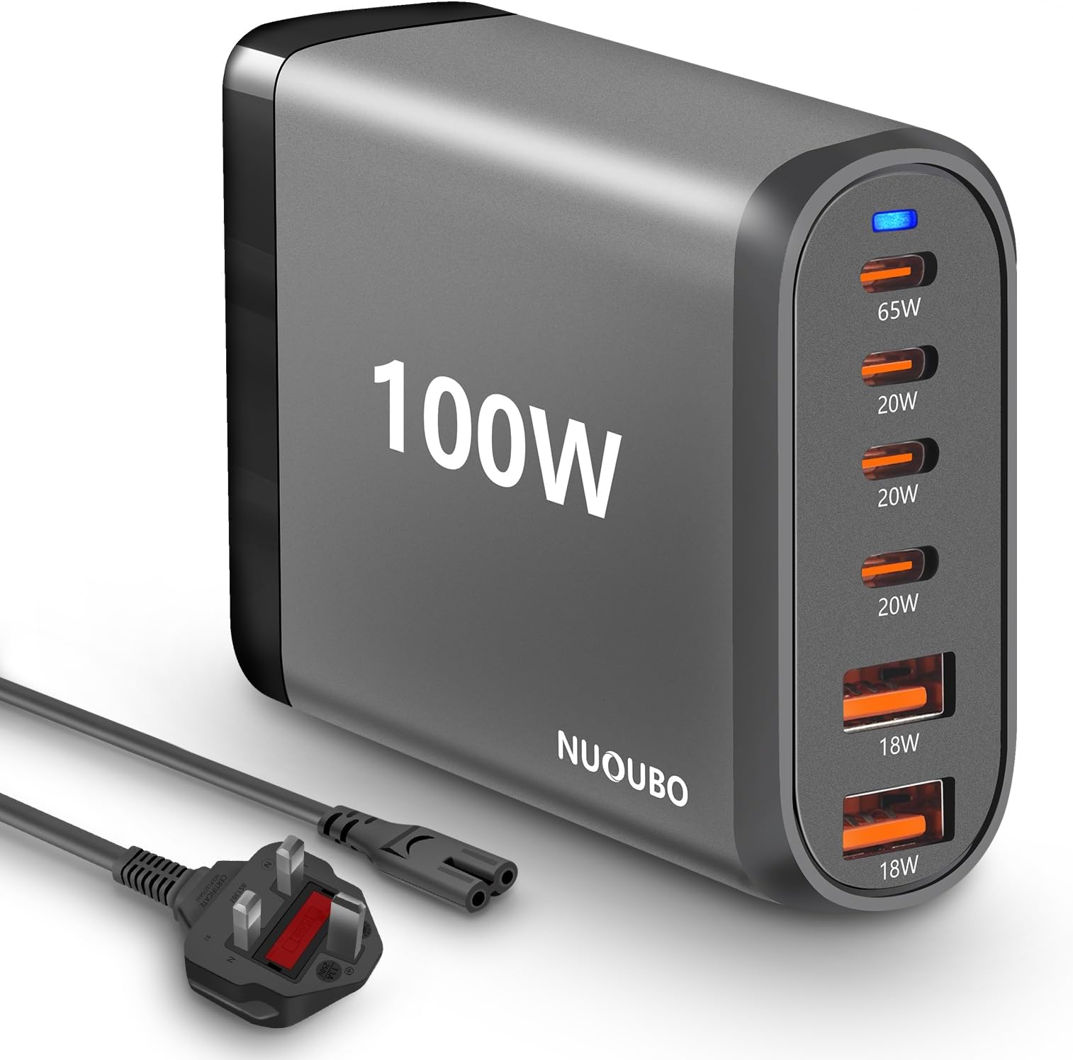 USB C Fast Charger Block: 300W GaN Charger 7 Port PD Charging Station ...