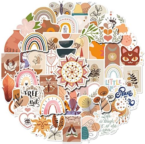 Amazon.com: 100pcs Boho Stickers,Cute Stickers Aesthetic for Adults and ...