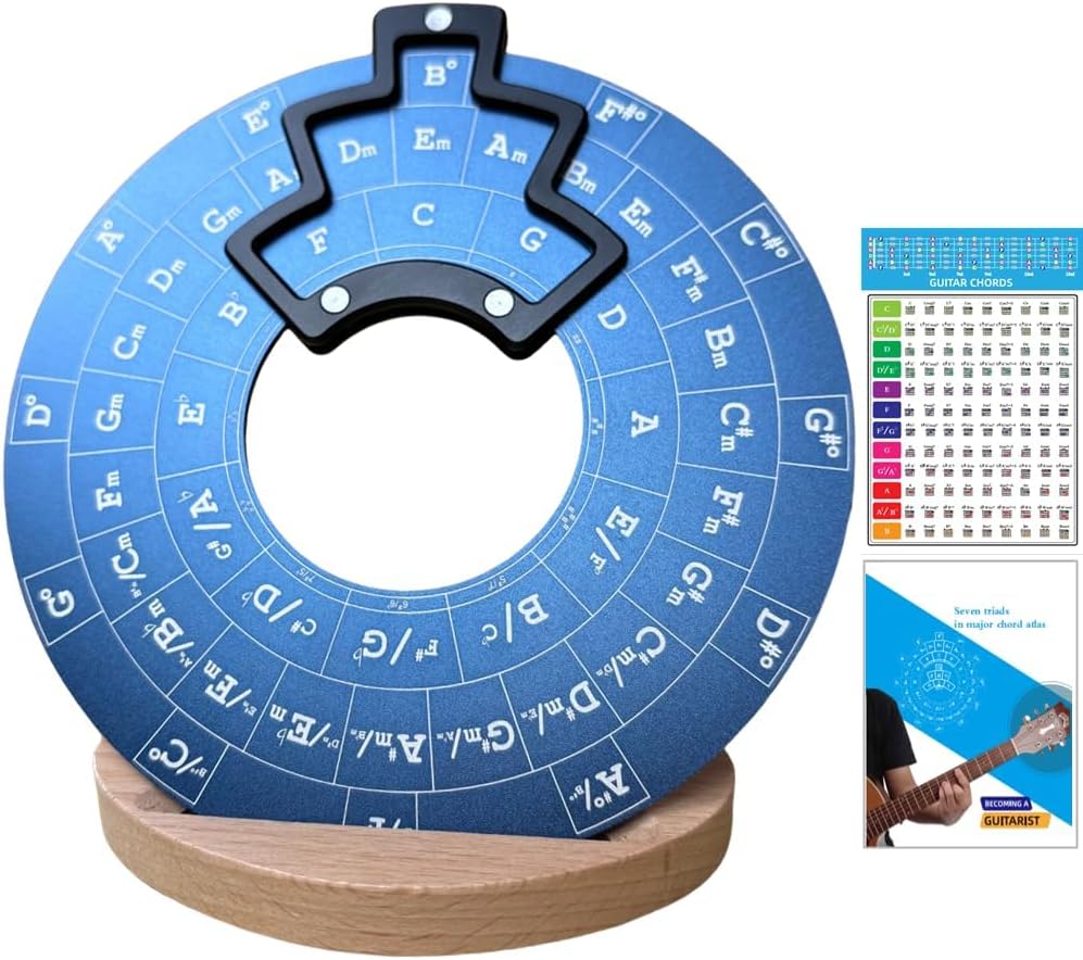 Amazon.com: Rockhouse Circle of Fifths Wheel Metal Melody Tool Chord ...