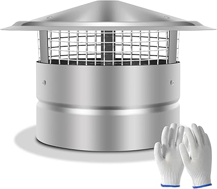 Amazon.com: Willgoon 10 Inch Round Chimney Cap, 10 Inch Tapered Top ...