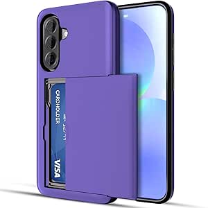 Amazon.com: Jiunai for Samsung Galaxy A36 5G Case Wallet Card Holder for 2 Cards License IDs CC ...