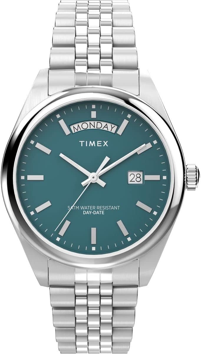 Timex Relógio masculino Legacy 41 mm - Pulseira de aço inoxidável com ...