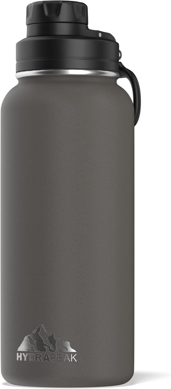Hydrapeak Insulated Stainless Steel Water Bottle | 1 Liter Wide Mouth ...