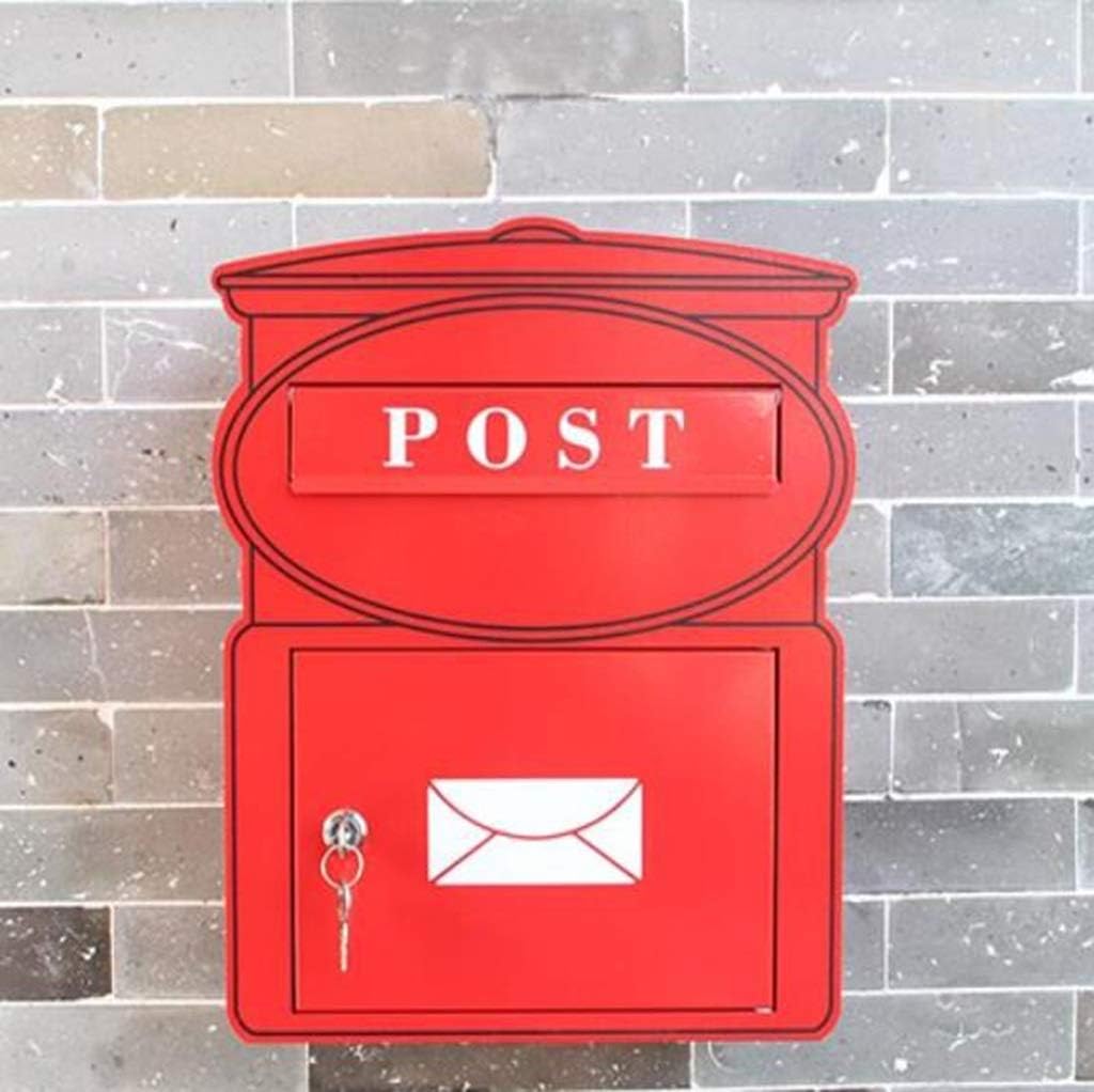 Mailbox Magazine Newspaper Mailboxes Wall-Mounted Pole Type Letter Box ...