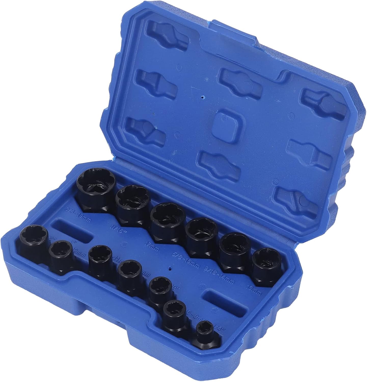 Amazon.com: Nut Extractor Socket, 13 Pieces Professional Molybdenum ...