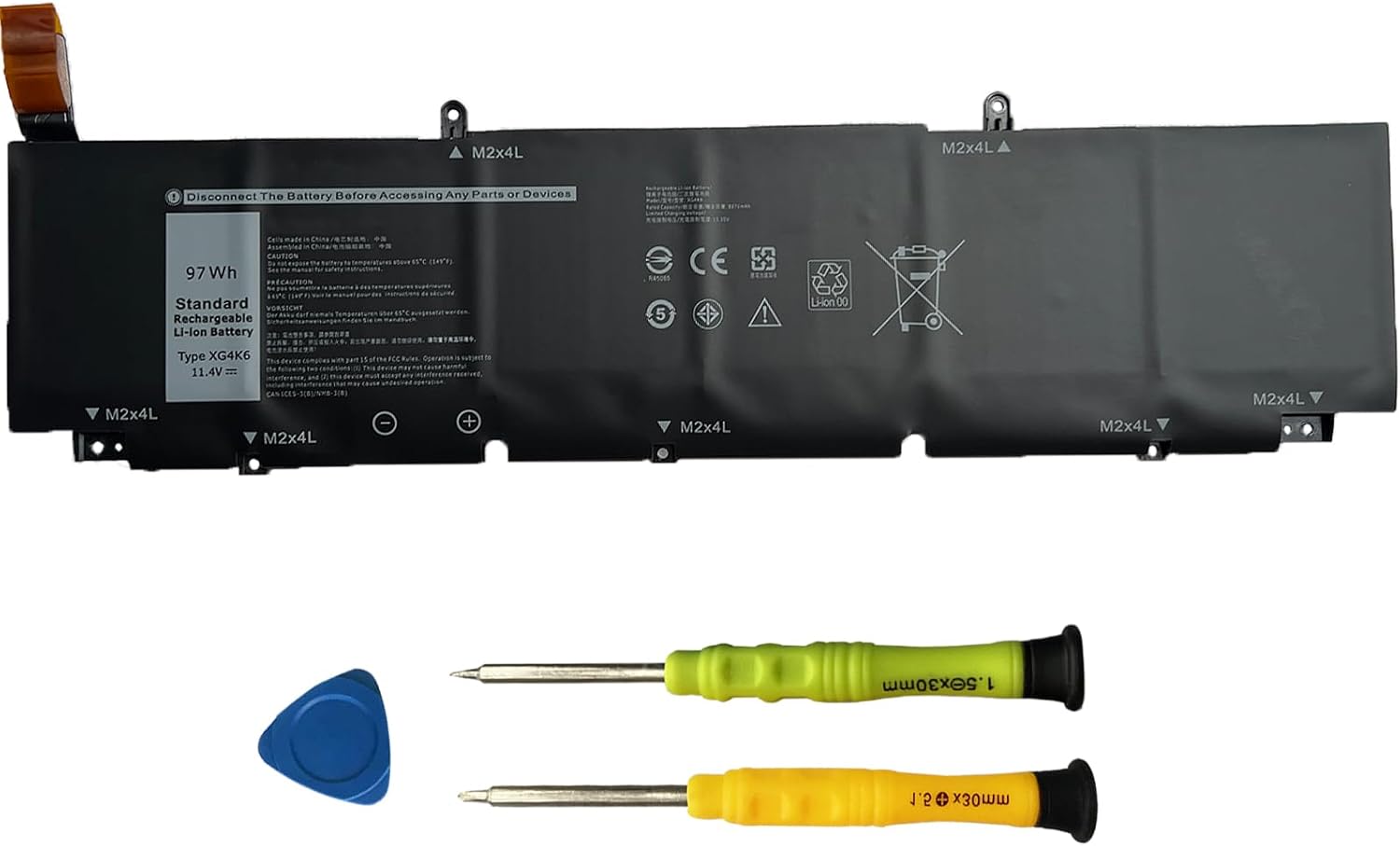 Amazon.com: AOMKA 97Wh XG4K6 Battery Replacement for Dell XPS 17 9700 ...